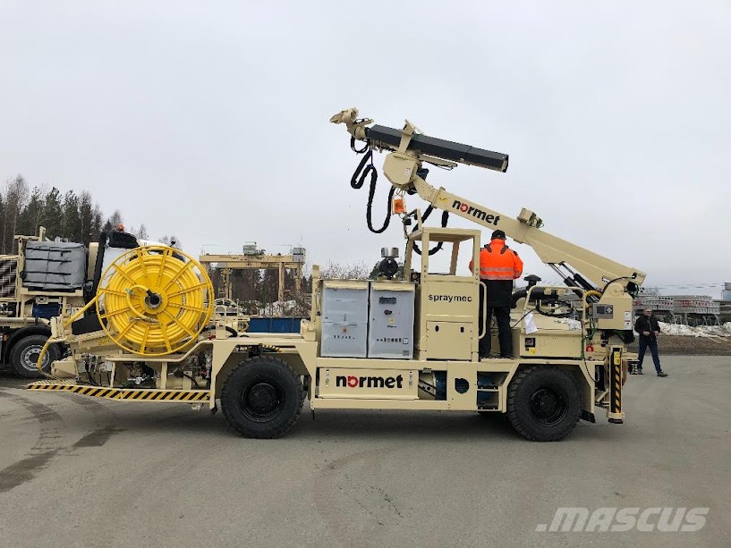 Tổng quan về máy phun vảy bê tông di động Normet 8100 (Phần Lan)